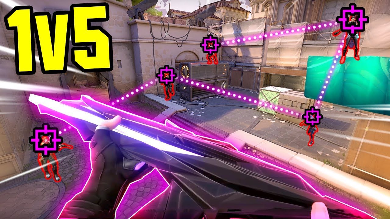 40 MINDBLOWING VALORANT 1v5's - YouTube