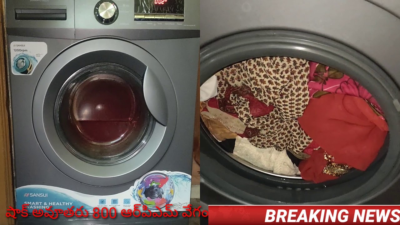 sansui company fully automatic front load 6kg Washing machine - YouTube