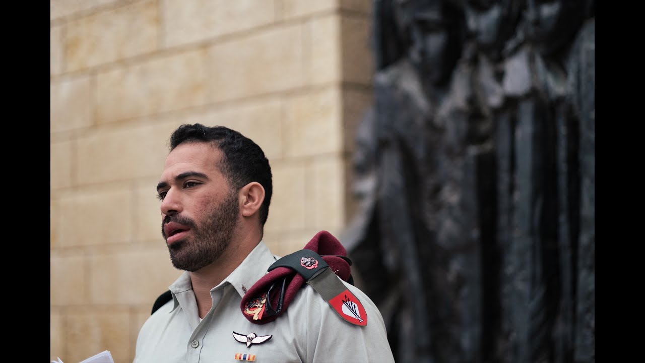 Bar Falah (RIP, BDE) reading his poem on his IDF service and the ...
