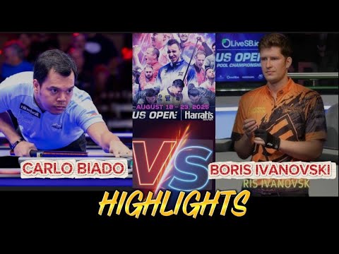 US OPEN POOL 2025 | CARLO BIADO VS. BORIS IVANOVSKI Highlights - YouTube