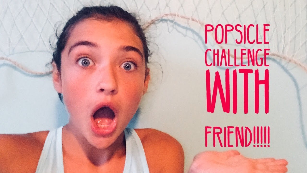 Popsicle challenge with my friend Alivia - YouTube
