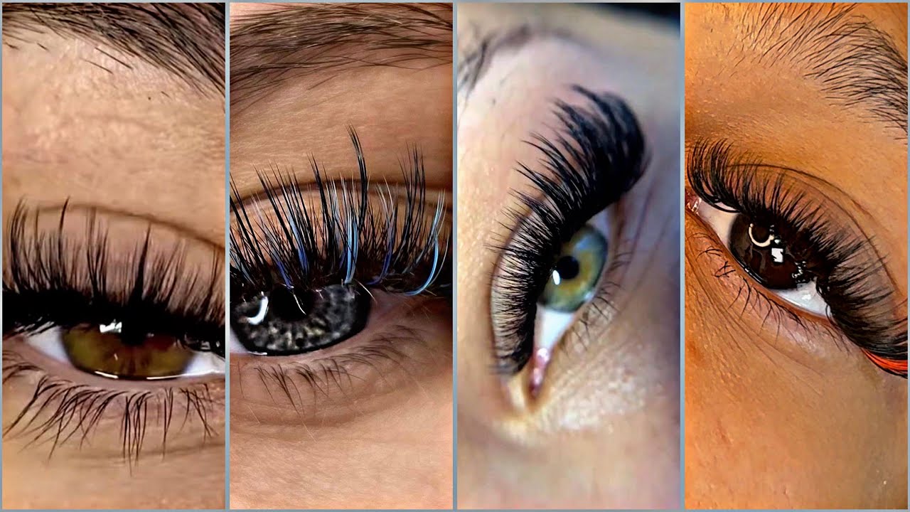 Apply lash clusters compilation #lashes #blacktiktok - YouTube