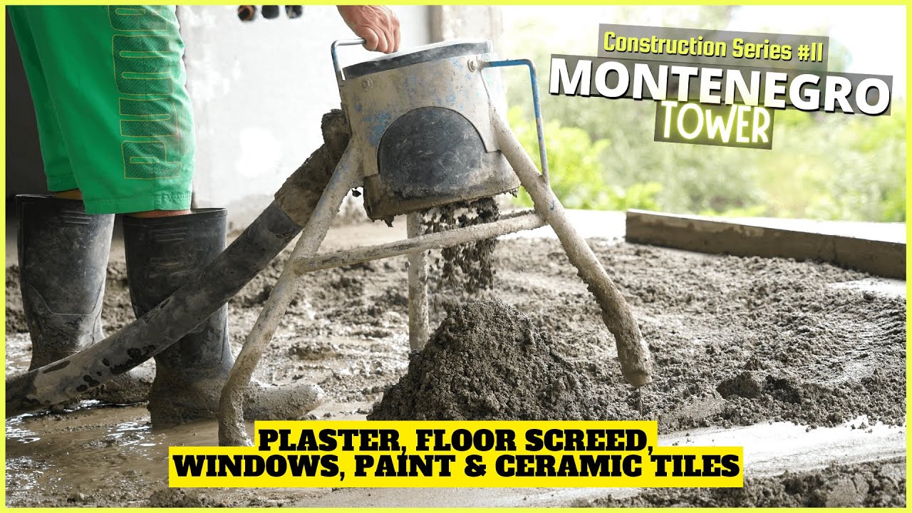 Plaster, floor screeds, windows, paint & ceramic tiles🏠 [Montenegro ...