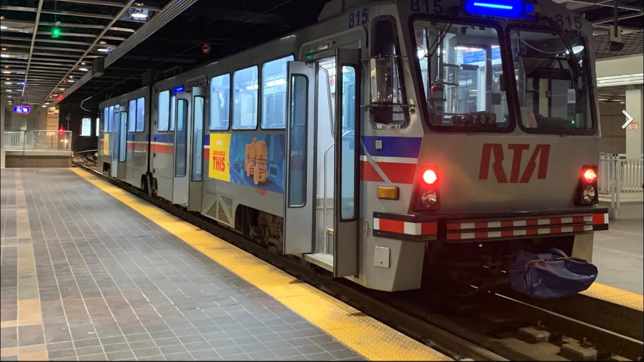 RTA Blue Line from Warrensville- Van Aken to Tower City Public Square ...