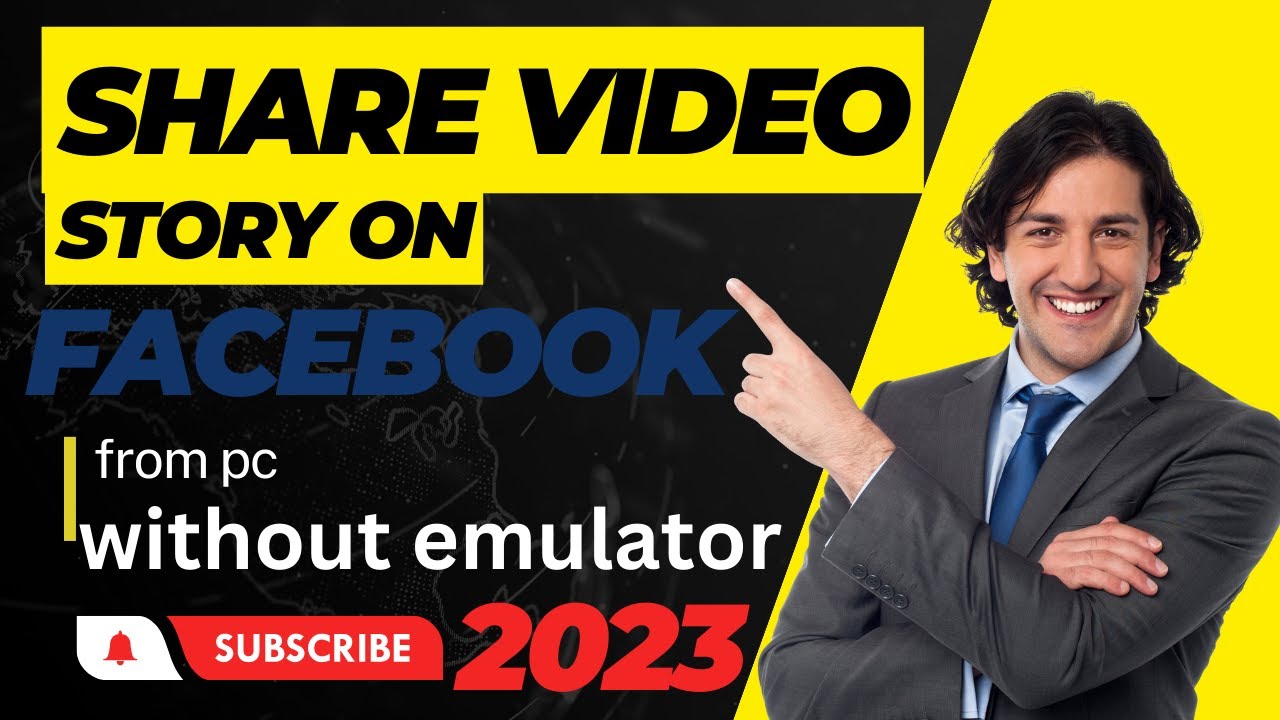how to post video story on Facebook pc without emulator 2023 - YouTube