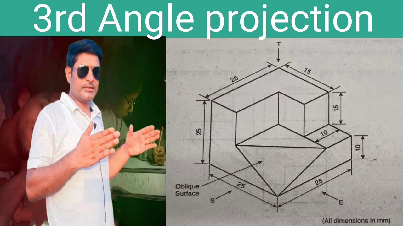 Q.03 EG || 3rd Angle projection || By B P MAURYA 7398067056 - YouTube