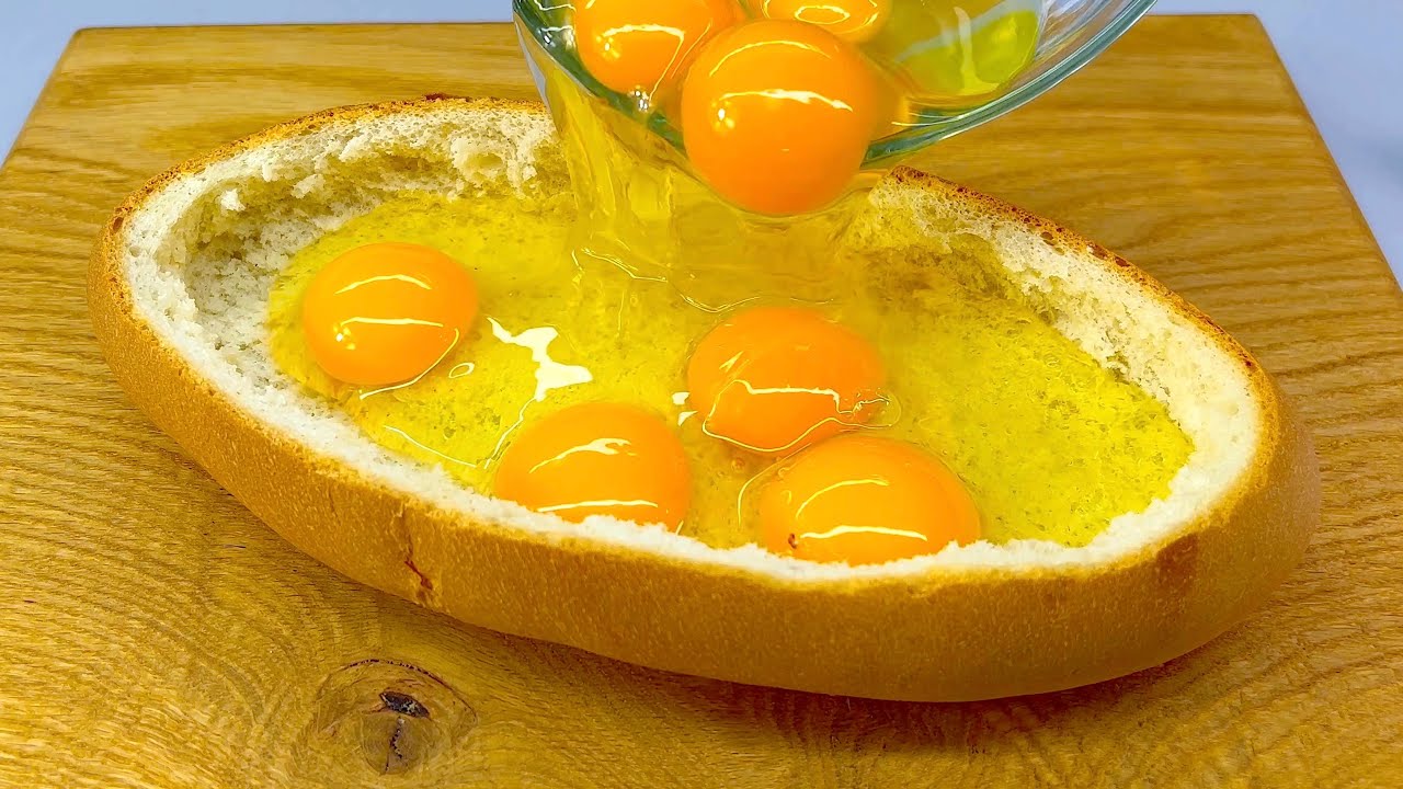 Geben Sie einfach die Eier auf das Brot und das Ergebnis wird ...