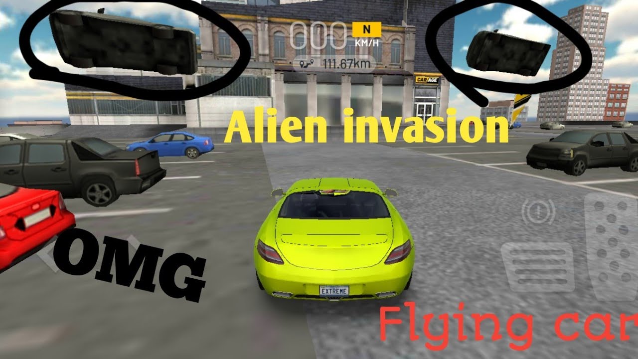 Aliens invasion in extreme car driving simulator ||Aliens take cars ...