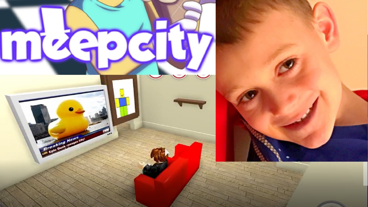 Evan Plays Roblox - Epic Duck in MeepCity - YouTube