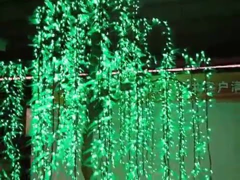 LED outdoor weeping willow tree - YouTube