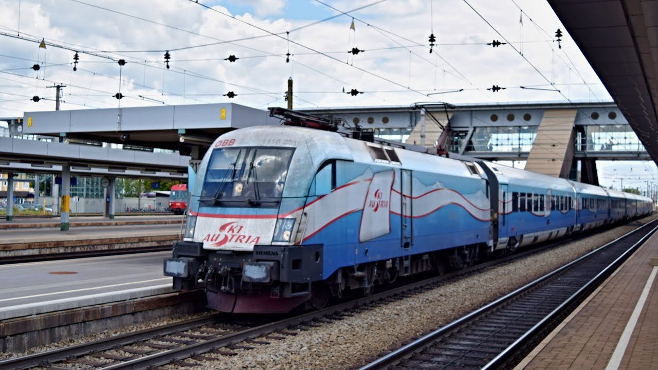 ÖBB Ski Austria railjet - Wels Hbf - YouTube