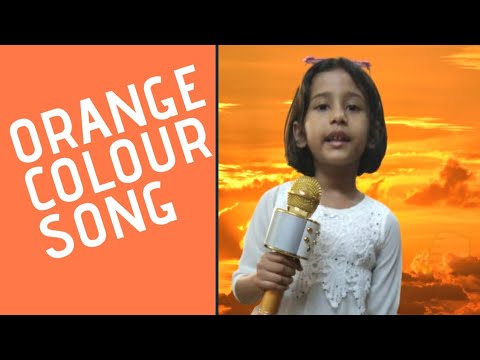 Orange colour song for kids |Learn orange objects|Nursery rhyme ...