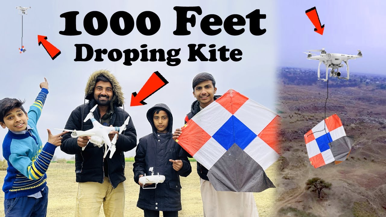 1000 Feet Se Kite Phenk Di Drone Ki Madad Se Kon Kite Loote Ga Dosto ...