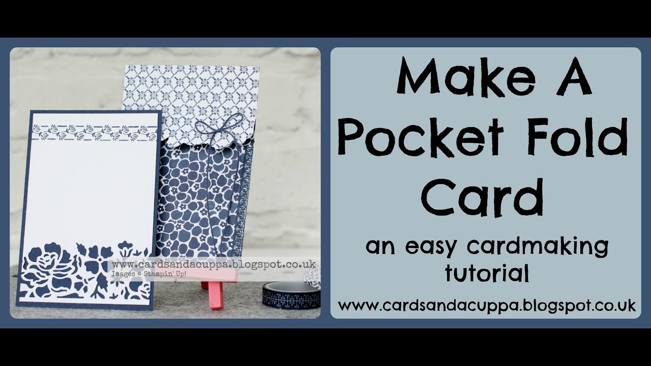 Floral Thinlits Pocket Card Two Ways using Stampin' Up! Products - YouTube