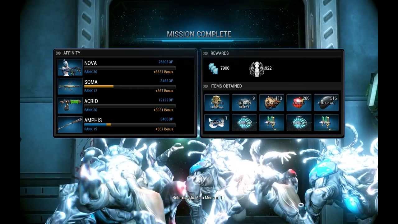 Warframe : Farm Void Key - T3 Survival - YouTube