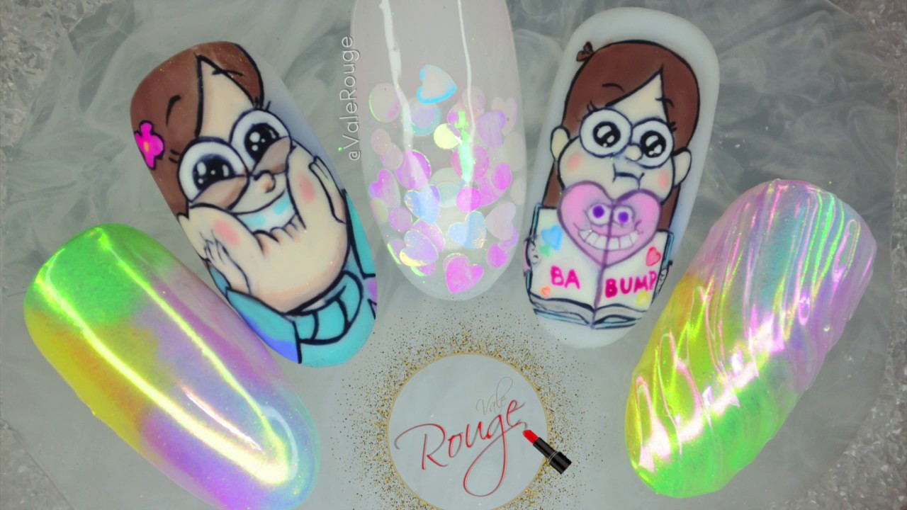 Uñas Gel de Mabel - Gravity Falls Nail Art - YouTube