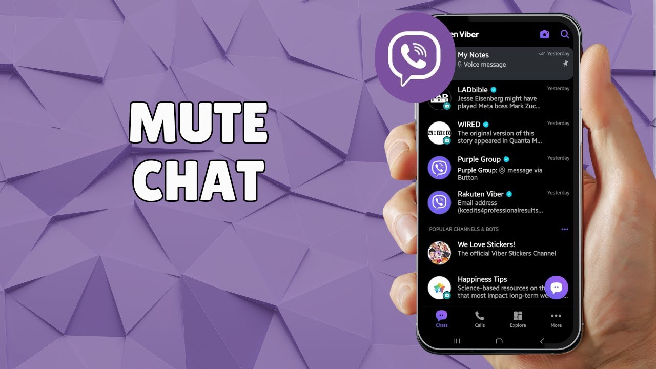 HOW TO MUTE CHAT ON VIBER - YouTube