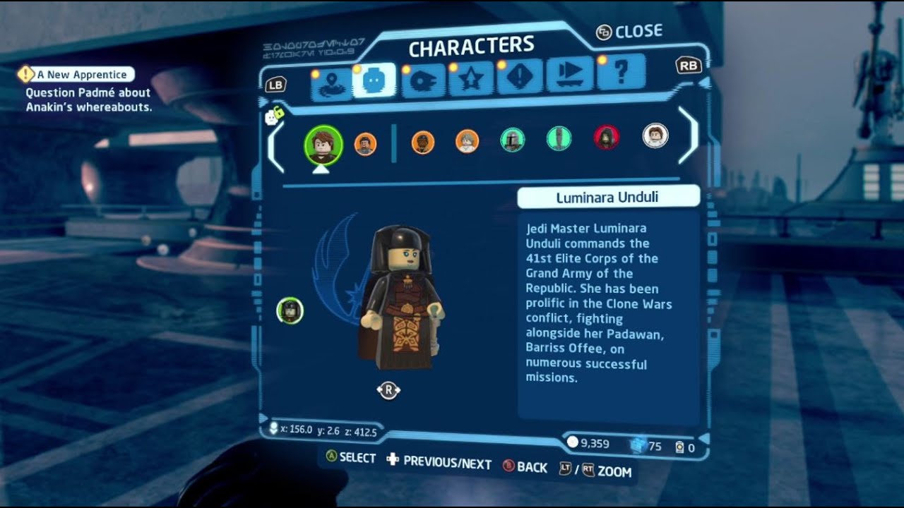 Luminara Unduli GAMEPLAY - LEGO Star Wars: The Skywalker Saga - YouTube