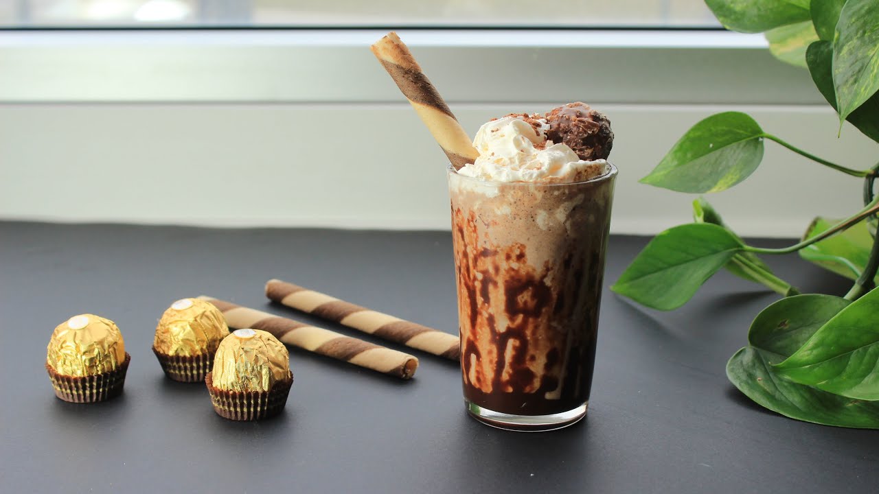 Ferrero Rocher Milkshake in 1 minute I Quick and Easy Recipe I ...