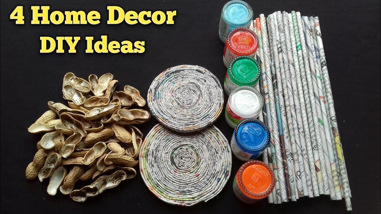 4 DIY | Easy And Beautiful DIY From Waste Items | Home Decor Ideas ...