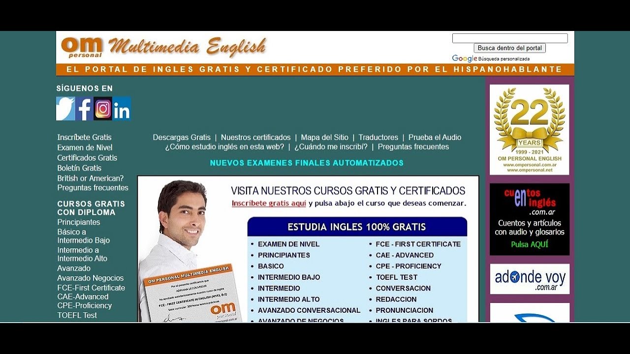 Aprende Ingles Facil y Gratis con Om Personal #ingles #inglesonline # ...
