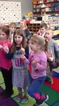 Give me 5 ( Let's make 5) Kindergarten children singing - YouTube