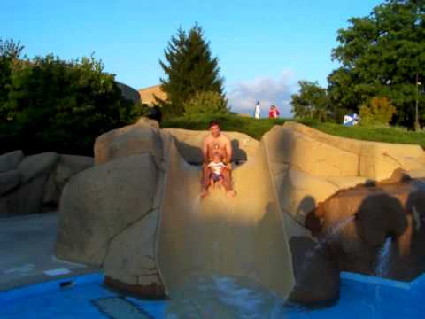 My first water slide - YouTube