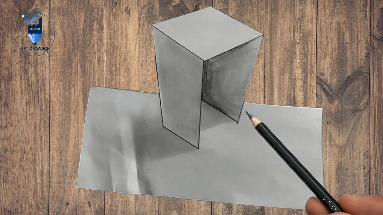 Drawing the 3D door 🚪.How to draw door with pencil. Trick art drawing ...