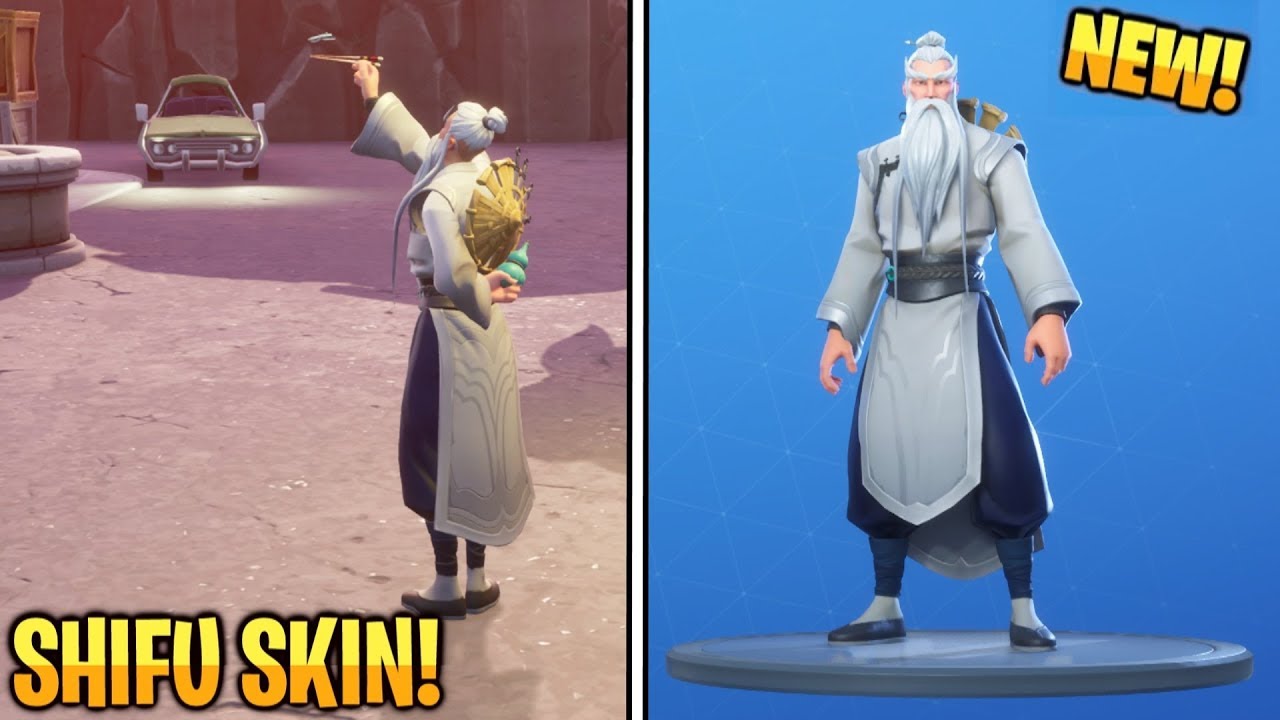 *NEW* Fortnite - SHIFU FULL SET SHOWCASE! (Skin, Backpack, Pickaxe ...