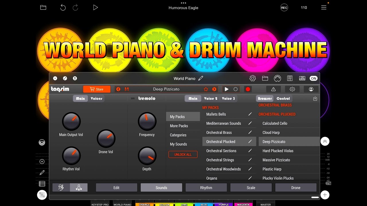 World Piano & Drum Machine - Global Instruments & Rhythms - iPad Demo ...