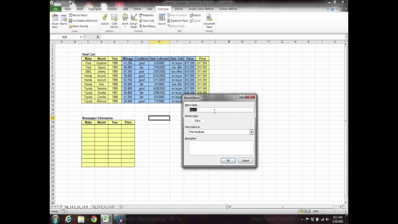 Developing Spreadsheet-Enabled Decision Support Systems Video Fig 12.1 ...