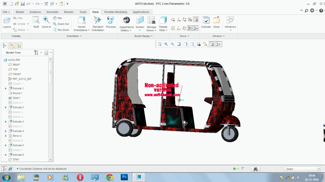 Auto modelling- Creo Design - YouTube