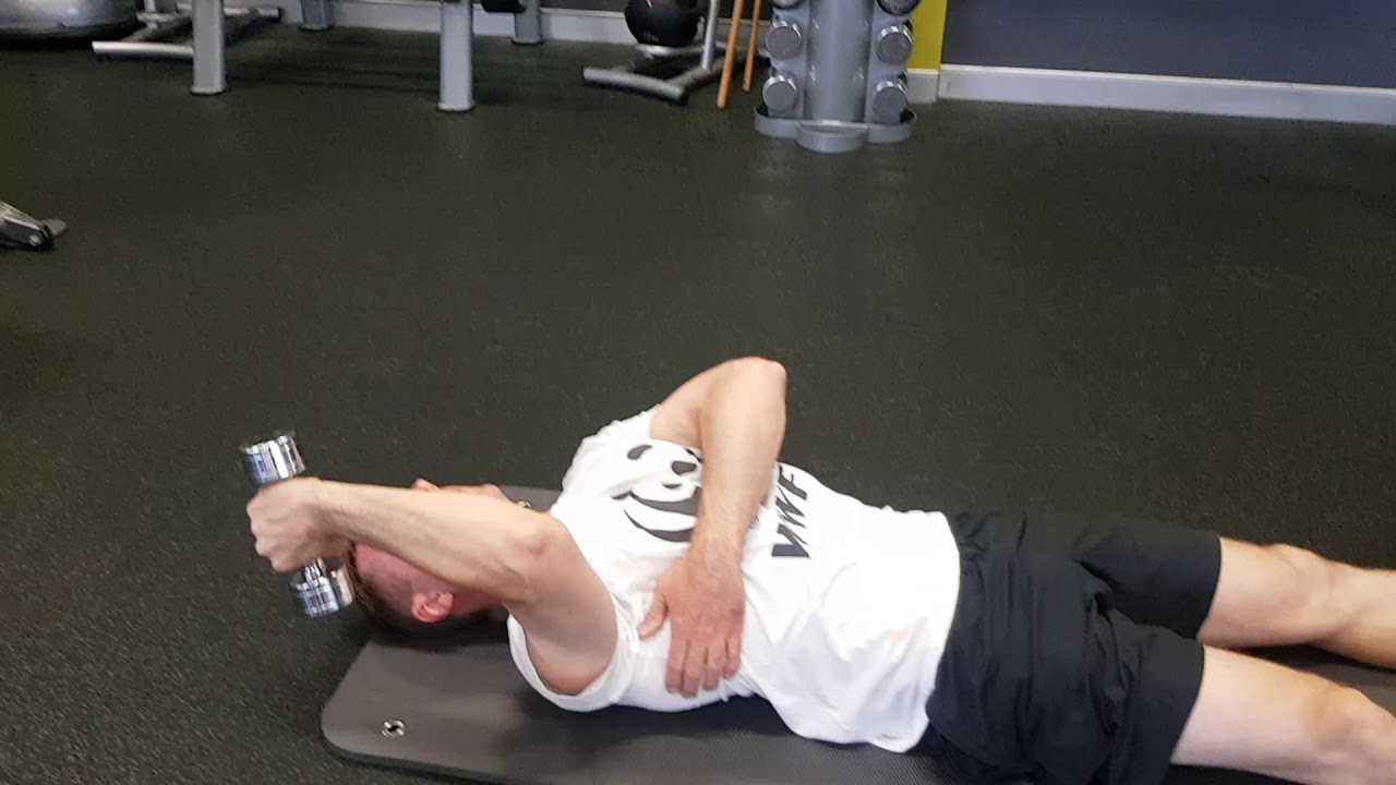 Lying Overhead Press - YouTube