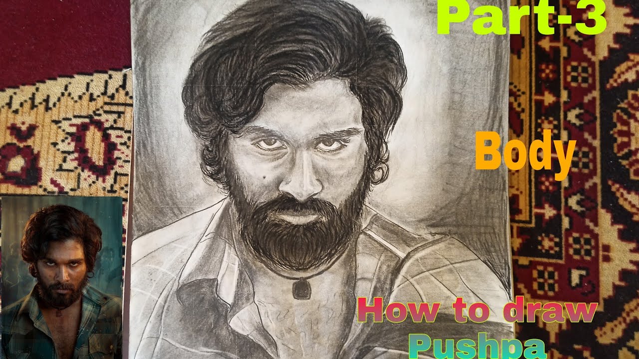 How to draw Pushpa l part-3 l Body - YouTube