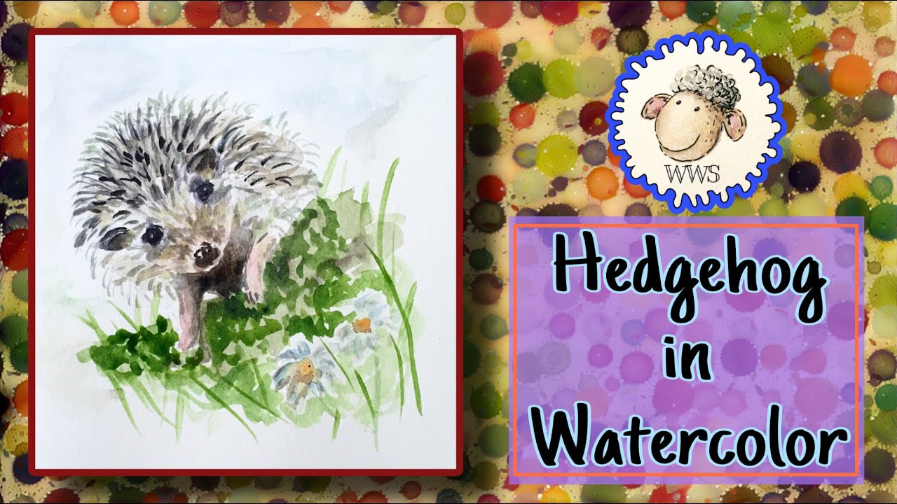 Watercolor Illustration | Hedgehog | Watercolor Painting | Watercolor ...