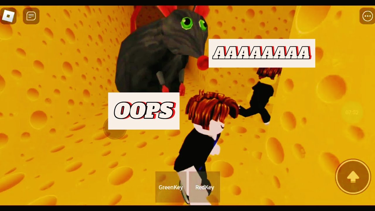 ROBLOX CHEESE ESCAPE. Running From Rat - YouTube
