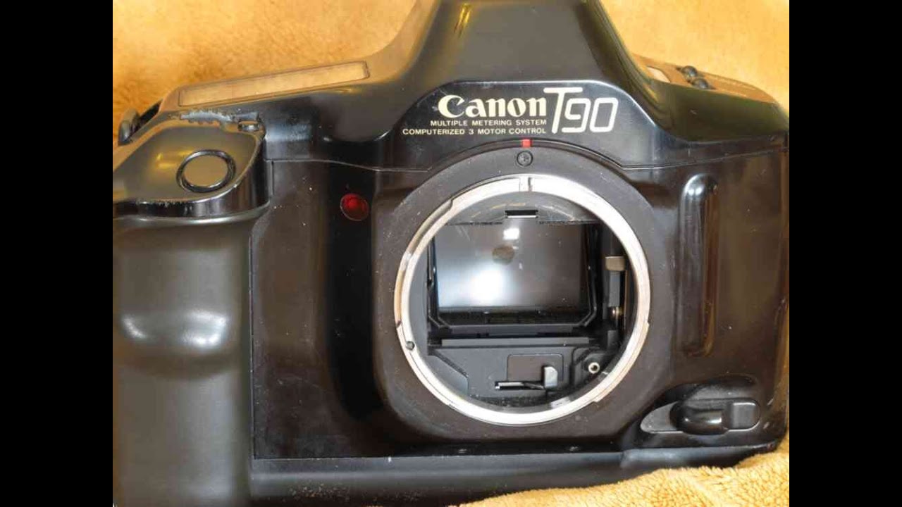 Canon T90 Function Test, shutter actuation and rewind - YouTube