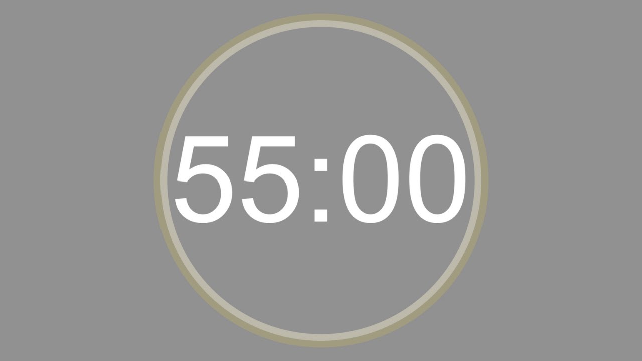 55 MINUTE - 4K - COUNTDOWN IN REVERSE - 3300 SECOND TIMER - - YouTube