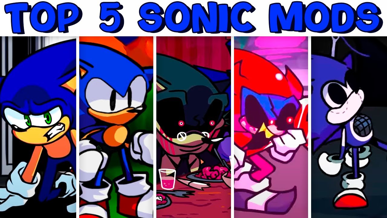 Top 5 Sonic Mods #7 - Friday Night Funkin' - YouTube