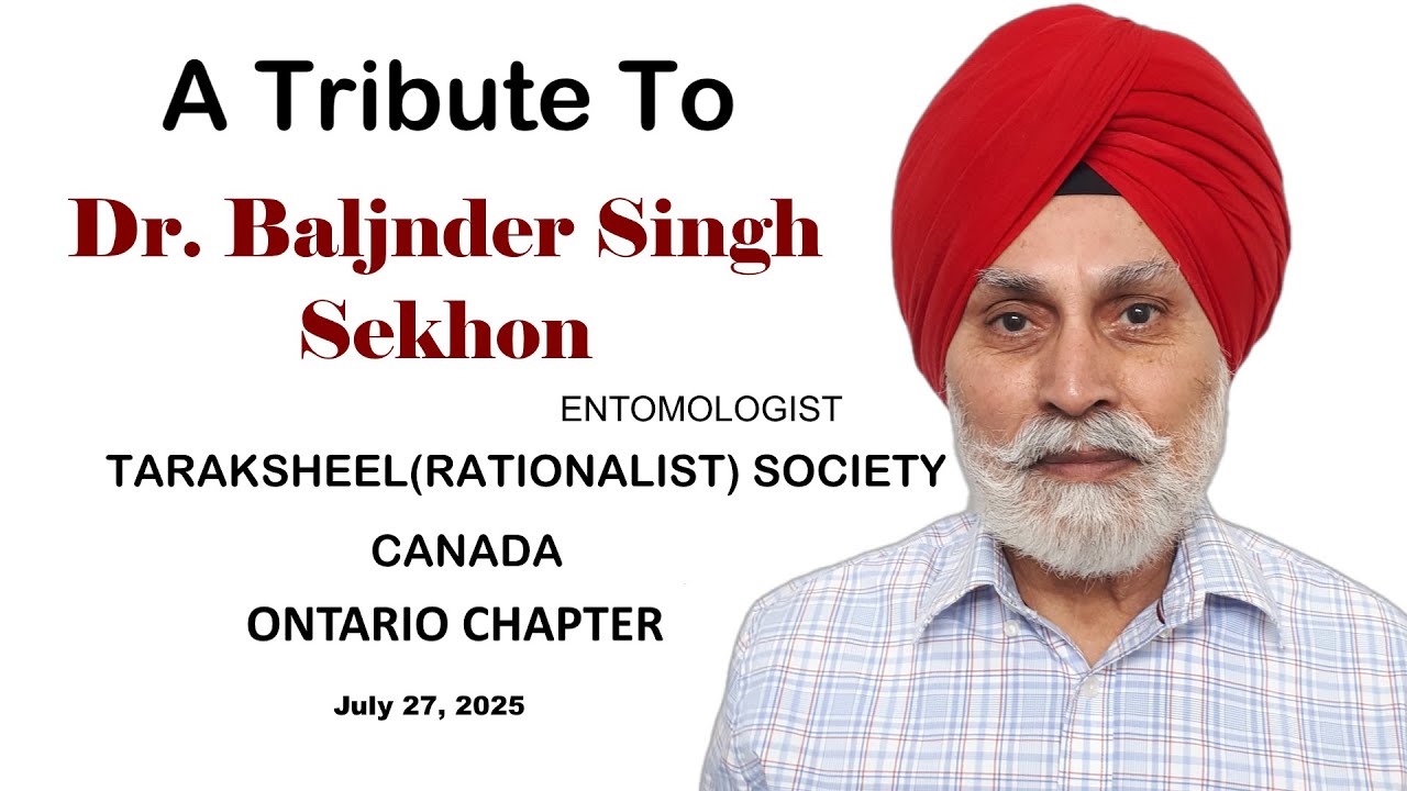 A Tribute to Dr. Baljinder Singh Sekhon-Presented by Taraksheel ...