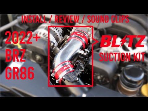 BLITZ Suction Kit Intake for 22+ BRZ / GR86 | Install, Review, & Sound ...