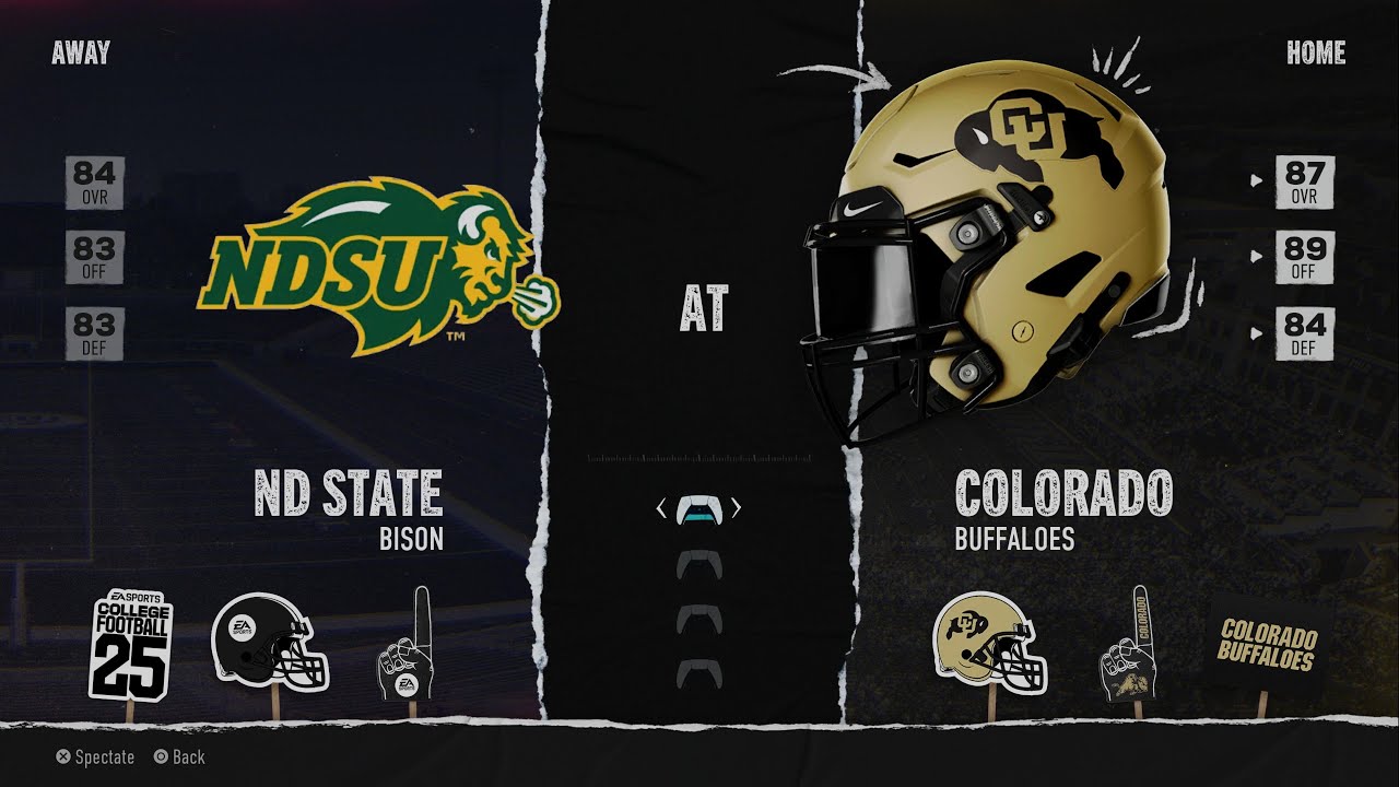 College Football 25 North Dakota State vs Colorado‼️‼️ - YouTube