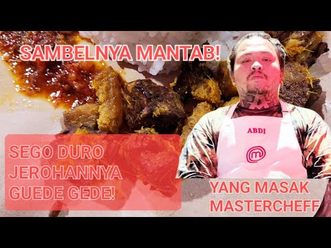 Sego Meduro Viral! milik peserta Master Chef Abdi, Sego Duro Bang Sad Sidoarjo