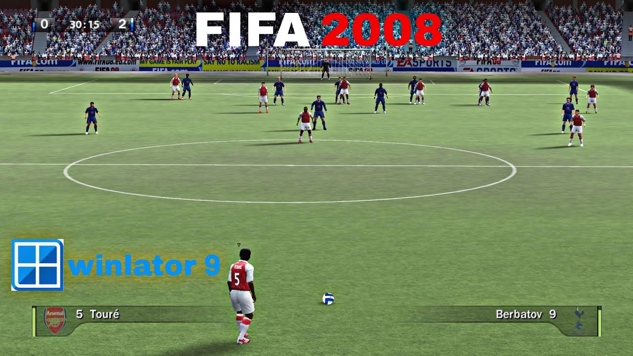 شرح تثبيت FIFA 2008 على محاكي (Winlator 9) مع تجربة قيم بلاي - YouTube