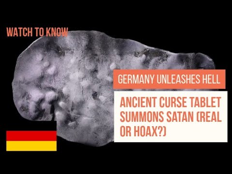 GERMANY UNLEASHES HELL?! Ancient Curse Tablet Summons Satan (Real or ...