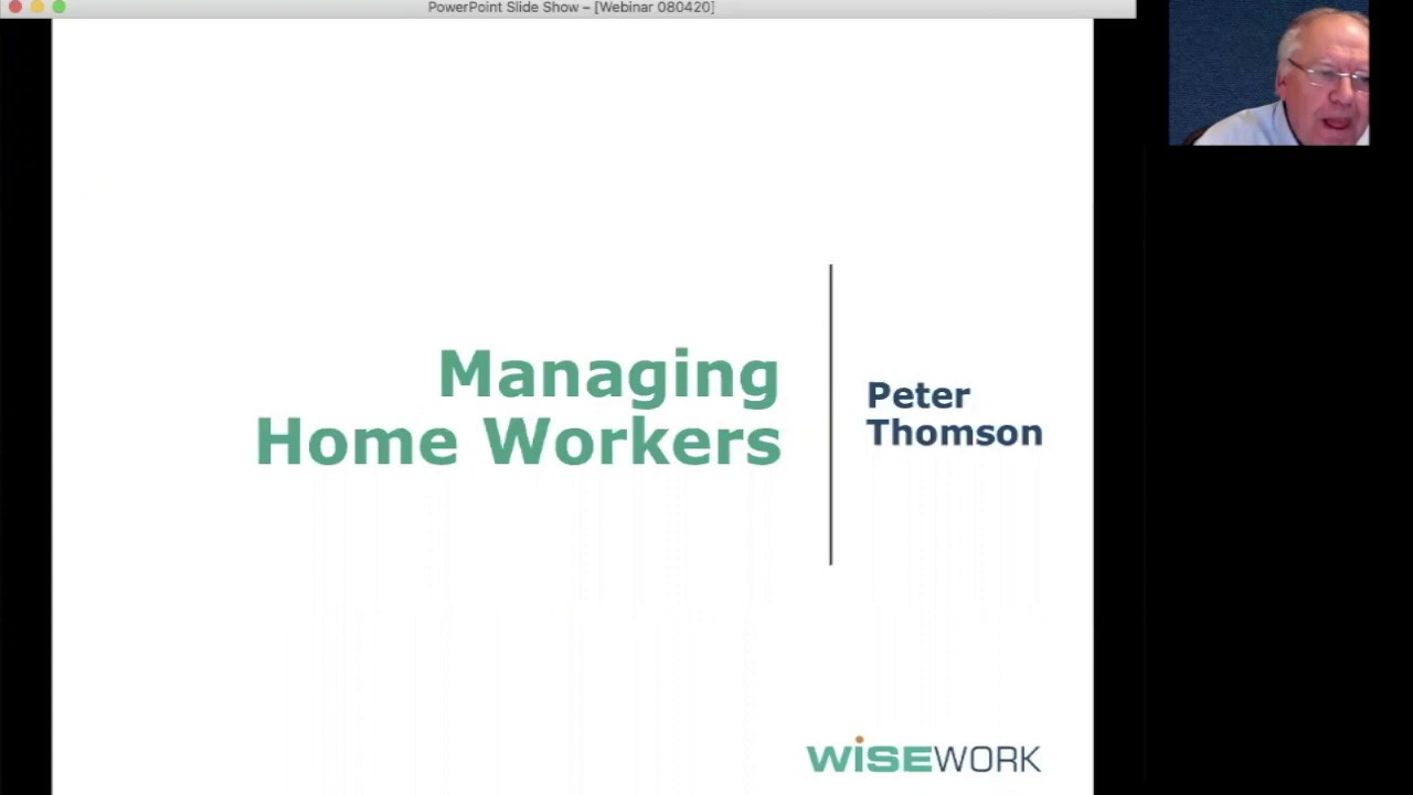 Wisework webinar - April 8th 2020 - YouTube
