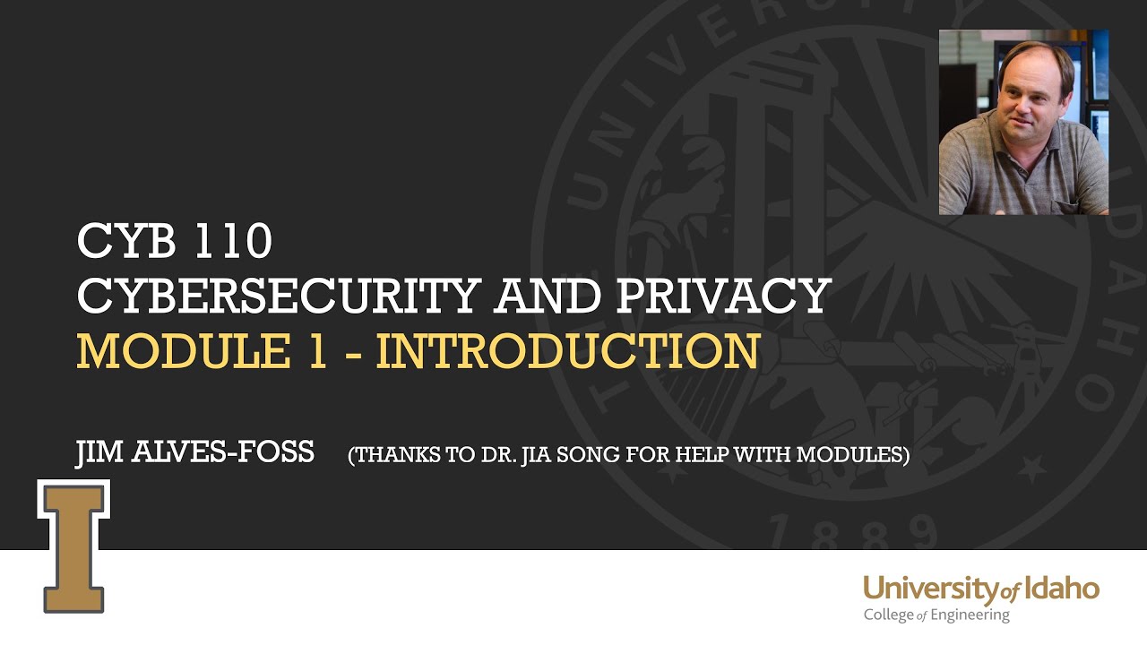 CYB 110 Fall 2021: Module 01: Introduction - YouTube
