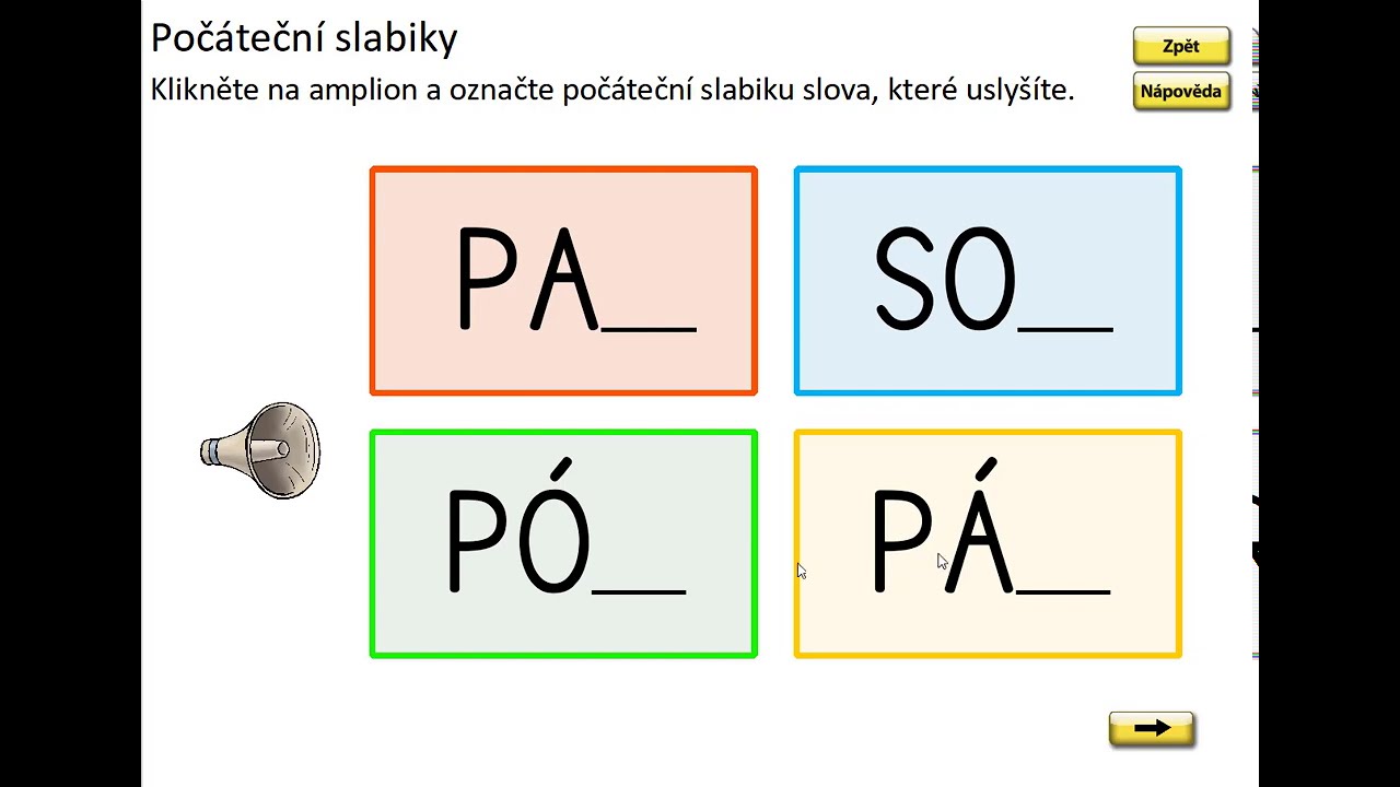 Písmeno P (první slabika slova), ŽIVÁ ABECEDA, str. 41, cv.1 - YouTube