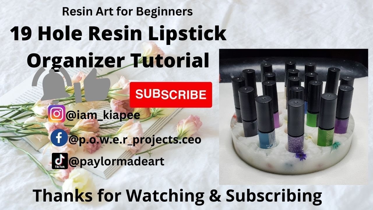 Lets Organize!! Resin 19 Hole Organizer Tutorial - YouTube