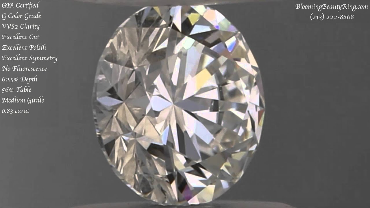 GIA Certified Diamond - G Color - VVS2 Clarity - Excellent Cut ...